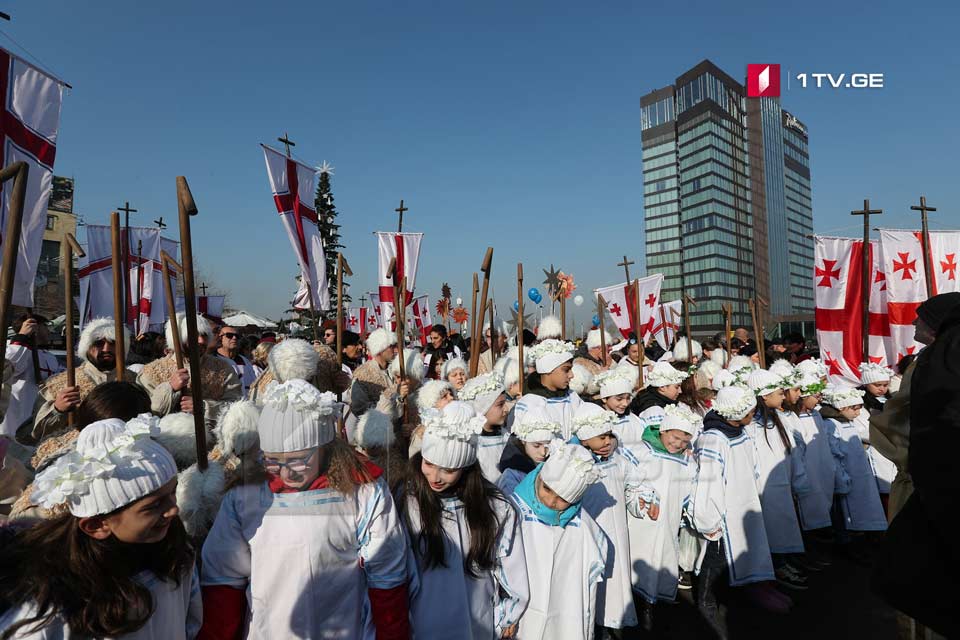 Traditional Christmas Alilo march in Tbilisi (Photo) - 1TV
