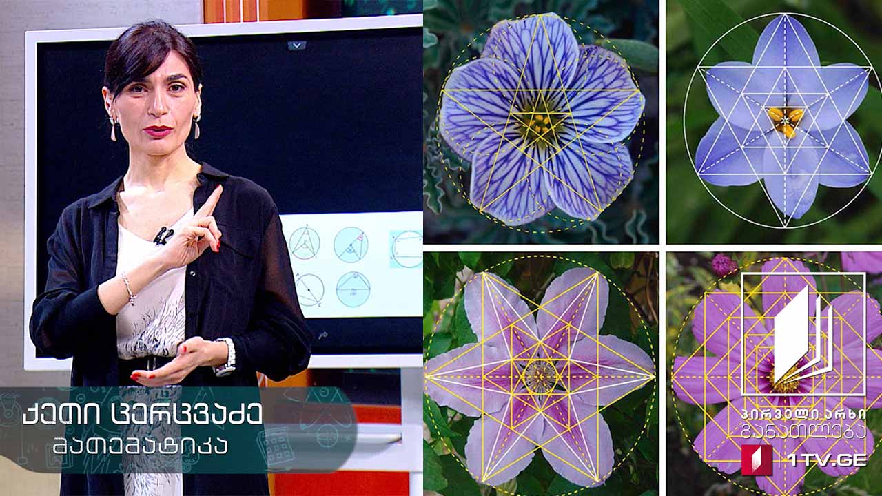 მათემატიკა Ix კლასი წრეწირი წრე კუთხეები 27 მაისი 2020