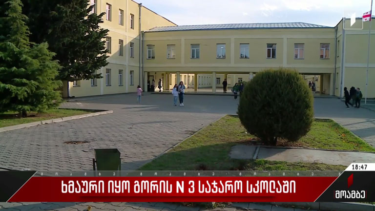 ხმაური გორის მესამე საჯარო სკოლაში 1tv