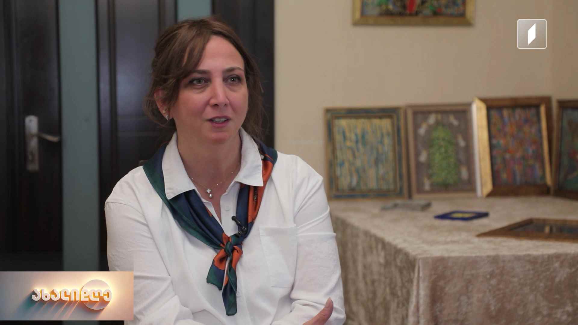 მინაზე ხატვა - სოფიო დარასელიას მიერ ფერადი ტონებით გადმოცემული ...