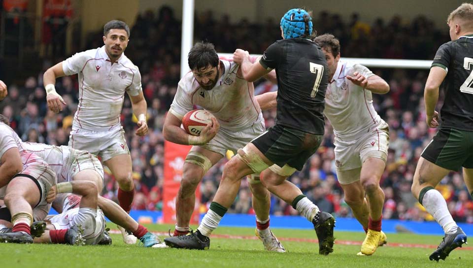 Georgian rugby team beats Wales - 1TV