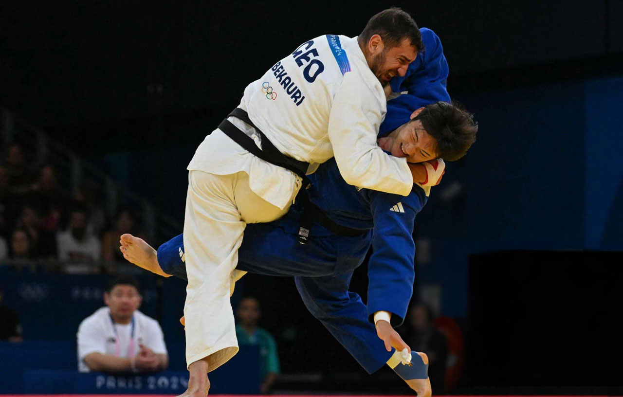 Judoka Lasha Bekauri wins ticket for the semi-finals at 2024 Paris ...